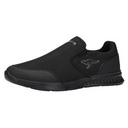 Sneaker Kangaroos "KL-A FINN", Gr. 43, schwarz (jet schwarz, mono), Synthetik, Textil, Schuhe