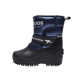 Winterboots Kangaroos "K-SHELL II METALLIC", Jungen, Gr. 32, grisaille, metallic, Synthetik, Textil, Schuhe Winterboots, Snowboots, Winterboots, Winterschuhe, wasserabweisend