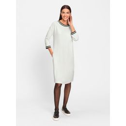Heine Witt Damen Freizeitkleid im Athleisure-Look, ecru, Größe 36