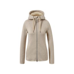 Tchibo - Kapuzen-Strickfleecejacke - Damen - Gr. XS - braun