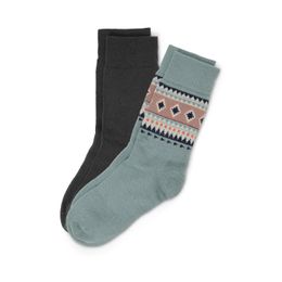 Tchibo - 2 Paar Thermosocken - Damen - Gr. 39-42 - dunkelgrau
