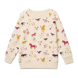 Tchibo - Kinder-Sweater mit angerauter Innenseite - M&auml;dchen - Gr. 110/116 - creme