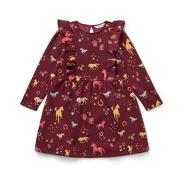 Tchibo - Kinder-Sweatkleid - Mädchen - Gr. 86/92 - weinrot