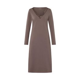 Tchibo - Nachthemd mit Satin - Damen - Gr. XL - braun