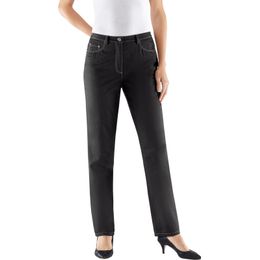 COSMA Damen Thermohose mit kariertem Futter schwarz Gr&ouml;&szlig;e 44