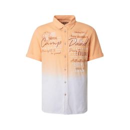 CAMP DAVID Button Up Shirt male Orange size XL