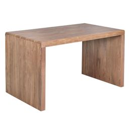 KADIMA DESIGN Schreibtisch TEKO: Massivholz Sheesham, 160x80 cm, Stauraum, abgerundete Ecken, stabil.