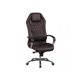 KADIMA DESIGN Chefsessel MILANO Echtleder, Multiblockwippmechanik, Lendenwirbelunterst&uuml;tzung, Aluminiumfu&szlig;kreuz