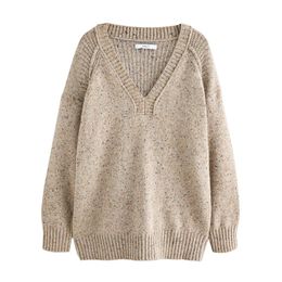 next Pullover Damen Größe XXL/XXXL camel / beigemeliert / blau