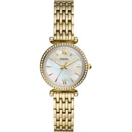 Fossil Analog Watch 'Carlie Mini' female Gold size One Size