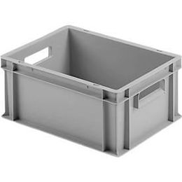 Ringoplast Kunststoffkasten Serie Unista M175, Durchfassgriffe, glatter Boden, L 400 x B 300 x H 175 mm, grau