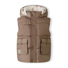 MINOTI Weste Jungen Gr&ouml;&szlig;e 116/122 dunkelbeige