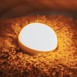 Newgarden LED-Akku-Tischleuchte Cherry, orange/wei&szlig;, IP54