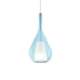 Ideal Lux Pendellampe Kalique 3, blau, &Oslash; 18 cm, Kunststoff
