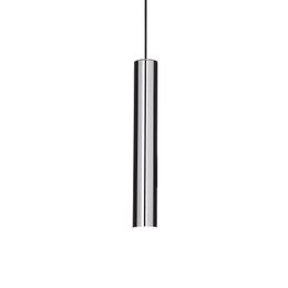 Ideal Lux Hängeleuchte Look, chromfarben, Ø 6 cm, Metall