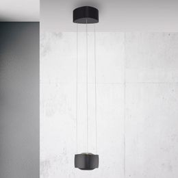 Paul Neuhaus LED-Pendelleuchte Q-Stretto, schwarz, Ø 14,5cm