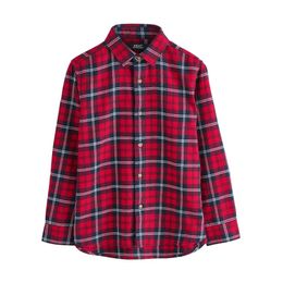 next Hemd Jungen Größe 104 dunkelblau / rot / weiß