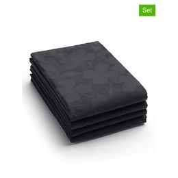 Brandt 4er-Set: Servietten in Anthrazit - (L)50 x (B)50 cm - 54% |