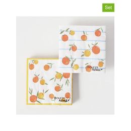 Boltze 2er-Set: Servietten "Fruits" in Gelb/ Orange - 2x 20 Stück - 33% |