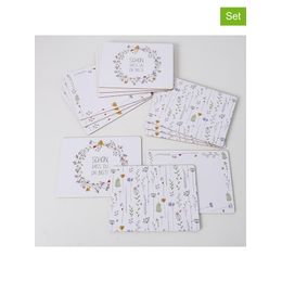 Boltze 4er-Set: Tischset "Kamilla" in Weiß/ Bunt - (L)30 x (B)40 cm - 67% |
