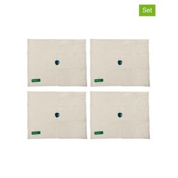 Benetton 4er-Set: Tischsets in Creme/ Grün - (L)35 x (B)45 cm - 55% |