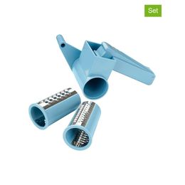 Zenker 3tlg. Set: Handmühle in Blau - (B)13,5 x (H)7,8 x (T)9 cm - 11% | Kuechenhelfer