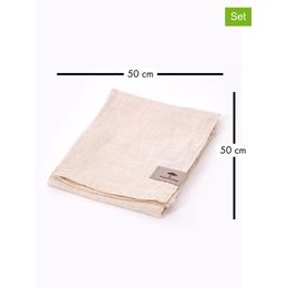 Fynch-Hatton 4er-Set: Servietten "Sandibe" in Beige - (L)50 x (B)50 cm - 10% |