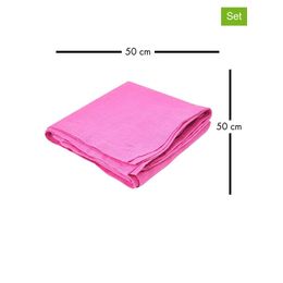 Fynch-Hatton 4er-Set: Servietten "Sandibe" in Pink - (L)50 x (B)50 cm - 16% |
