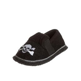 Kitz-Pichler Hausschuhe "Bobby - Skull" in Schwarz - 42% | Größe 37 | Baby-hausschuhe