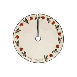 Butter Kings Weihnachtsbaumrock "Present is a gift" in Creme/ Rot/ Gr&uuml;n - &Oslash; 130 cm - 39% |