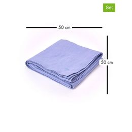Fynch-Hatton 4er-Set: Servietten "Sandibe" in Blau - (L)50 x (B)50 cm - 20% |