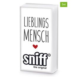PPD 2er-Set: Taschent&uuml;cher "Lieblings Mensch" in Wei&szlig; - 52% |