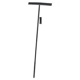 Wasserabzieher Wenko "Modell Rosole", schwarz, B:40cm H:133cm L:3cm, Edelstahl, Silikon, Wasserabzieher, Boden- und Fensterwischer mit Wandhalter, Edelstahl, 40 cm Wischbreite