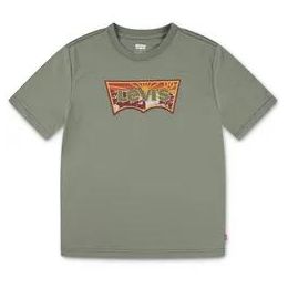 Levi's T-Shirt LEVI'S KIDS "LVB SUNRISE DESERT TEE", Jungen, Gr. 6 (116), grün (deep lichen grün), Jersey, Obermaterial: 60% Baumwolle, 40% Polyester, bedruckt, casual, normal, Rundhals, Kurzarm, Shirts, aus Baumwollmix, for Boys