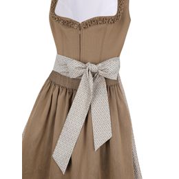 Kr&uuml;ger Dirndl Kr&uuml;ger Madl Dirndl Damen Gr&ouml;&szlig;e 40 dunkelbeige / wei&szlig;