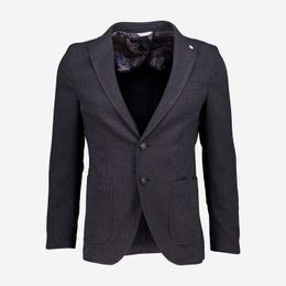 Manuel Ritz Dunkelgrauer Blazer mit Melange-Muster