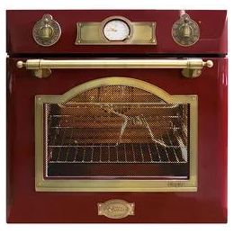 Kaiser Empire EH 6355 RotEm Einbau-Backofen &ndash; Retro Elektrobackofen, Autark, 60 cm, 67L, 8 Funktionen in Rot