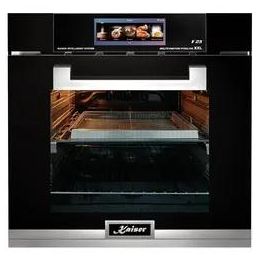 Kaiser EH 6344 Einbau-Backofen 60 cm, 79 L, Airfryer, TFT-Display, Bratautomatik, Schwarzes Glas