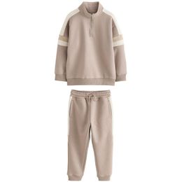 next Set Jungen Größe 140 beige / naturweiß