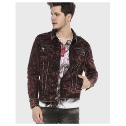 Cipo & Baxx Cipo & Baxx Jacke in BURGUNDY | Gr.: M