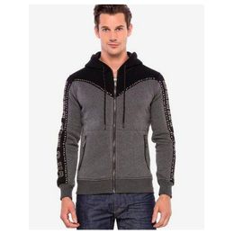 Cipo & Baxx Cipo & Baxx Sweatjacke in ANTHRACITE | Gr.: M