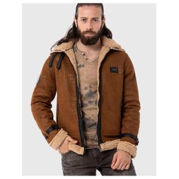 Cipo & Baxx Cipo & Baxx Jacke in BROWN | Gr.: XXL