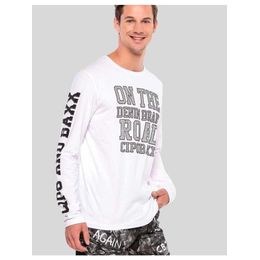 Cipo & Baxx Cipo & Baxx Langarmshirt in WHITE | Gr.: S
