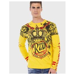 Cipo & Baxx Cipo & Baxx Sweatshirts in YELLOW | Gr.: M