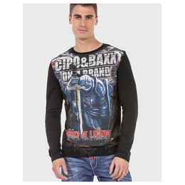 Cipo & Baxx Cipo & Baxx Sweatshirts in BLACK | Gr.: L