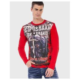 Cipo & Baxx Cipo & Baxx Sweatshirts in RED | Gr.: L