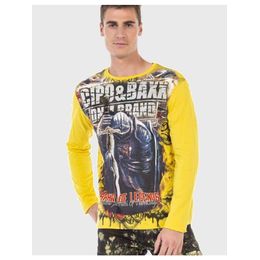 Cipo & Baxx Cipo & Baxx Sweatshirts in YELLOW | Gr.: S