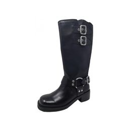 Steve Madden Schaftstiefel Eastern in Schwarz | Gr.: 38