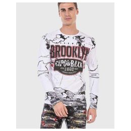 Cipo & Baxx Cipo & Baxx Sweatshirts in WHITE | Gr.: L