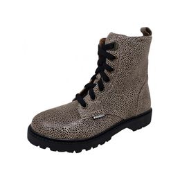 Braqeez Schnürstiefel Bibi in Beige | Gr.: 36